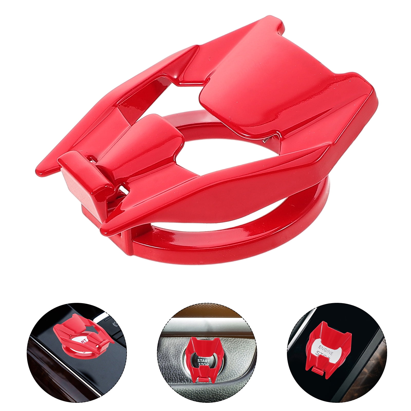 WHAMVOX Car Push Button Start Cover Car Ignition Button Cover Easy ...