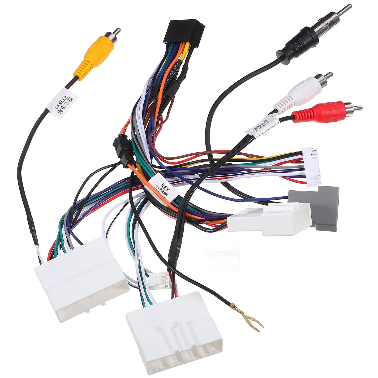 WHAMVOX Car Radio Wire Harness Automotive Wiring Harness Adapter Car ...