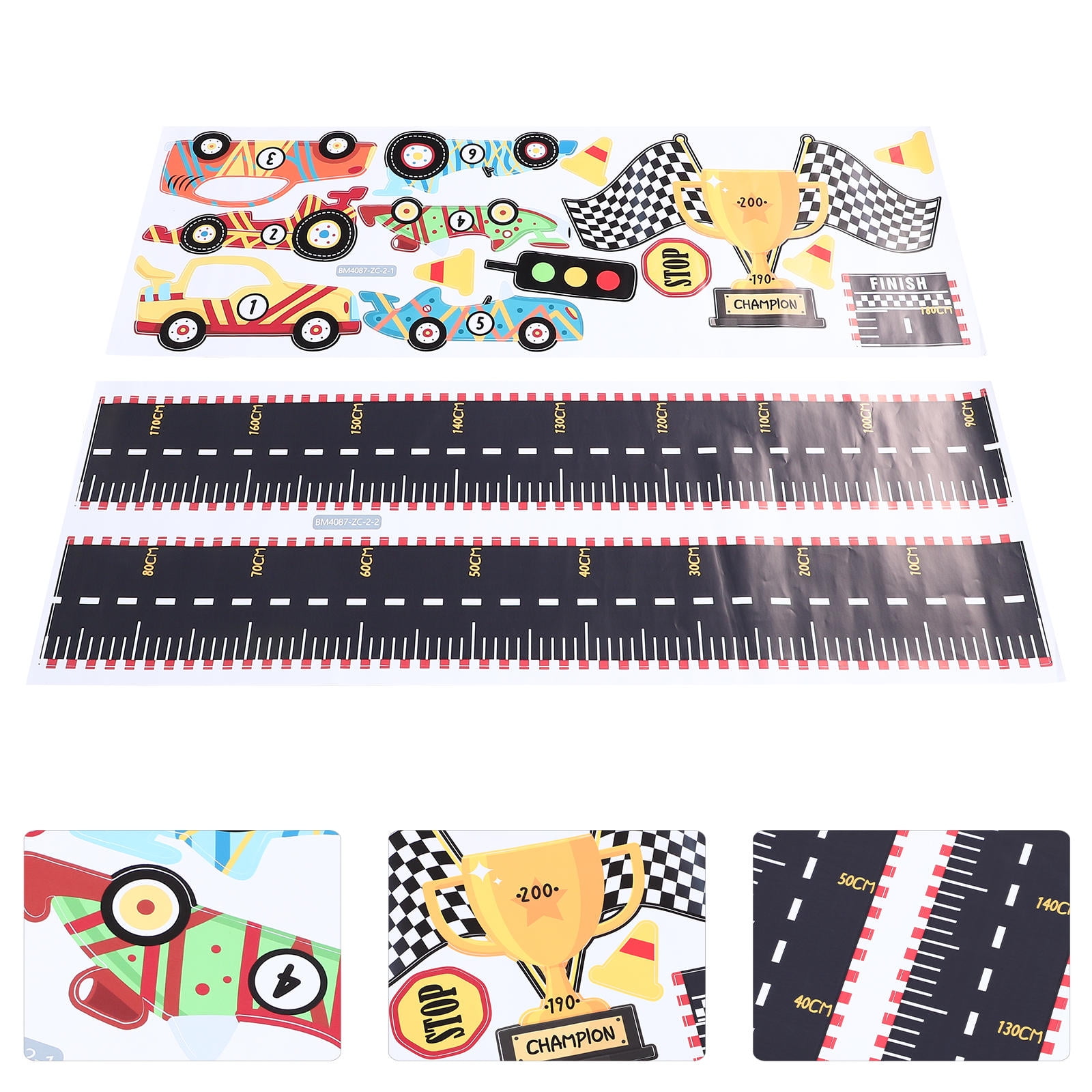 WHAMVOX Kids Room Height Chart Decals Removable Growth Chart Wall ...