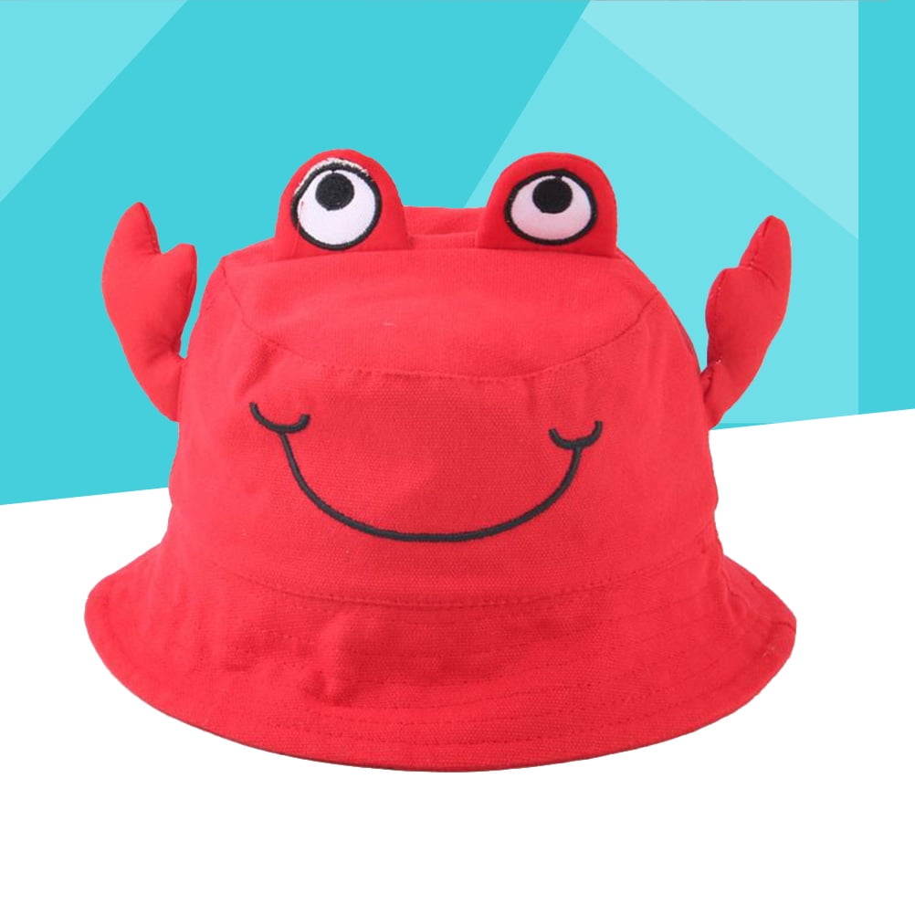 WHAMVOX Cartoon Crab Hat Cotton Material Laugh Embroidery - Walmart.com