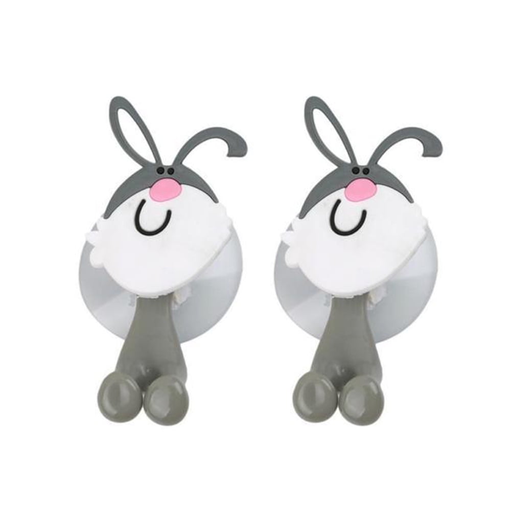 WHAMVOX Cartoon Rabbit Toothbrush Holder Made of Silicone for Kids with ...