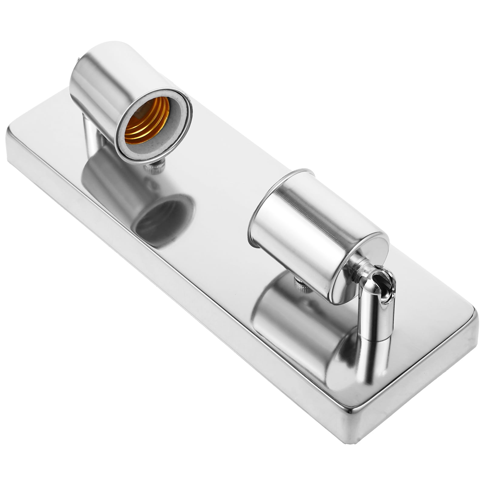 SEWCHICS Ceiling Mount Lamp Holder Silver Rectangular 1Set 9.1x4.1x3 ...