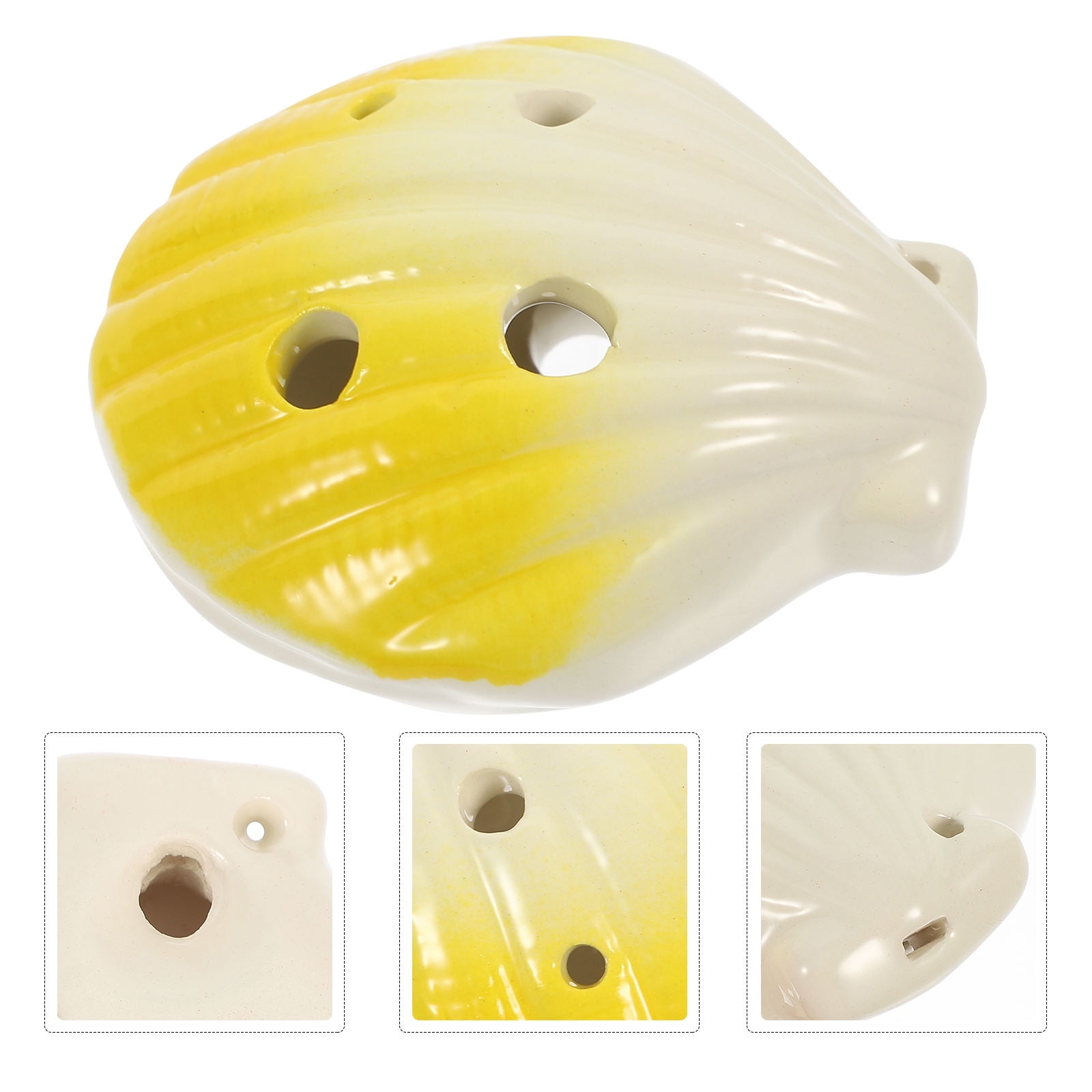 WHAMVOX Ceramic 6 Holes Ocarina Cartoon Shell Practice Musical ...