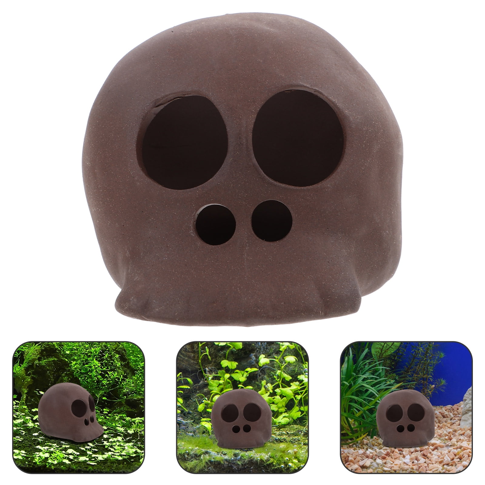 WHAMVOX Ceramic Fish Tank Decoration Fish and Shrimp Shelter Aquarium ...