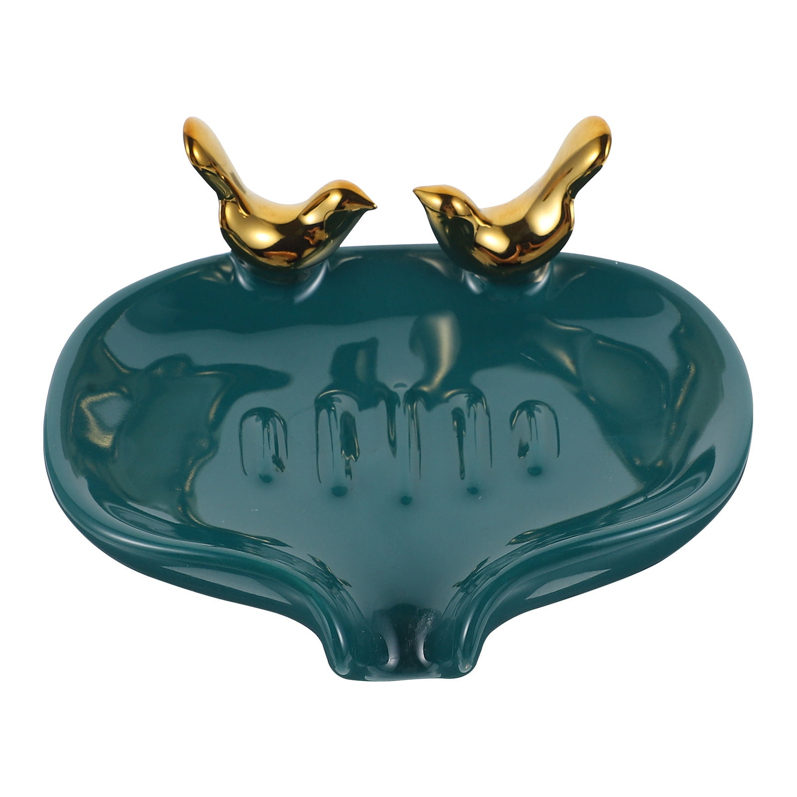 WHAMVOX Ceramic Soap Tray for Storage Use in Bathroom Kitchen Green ...