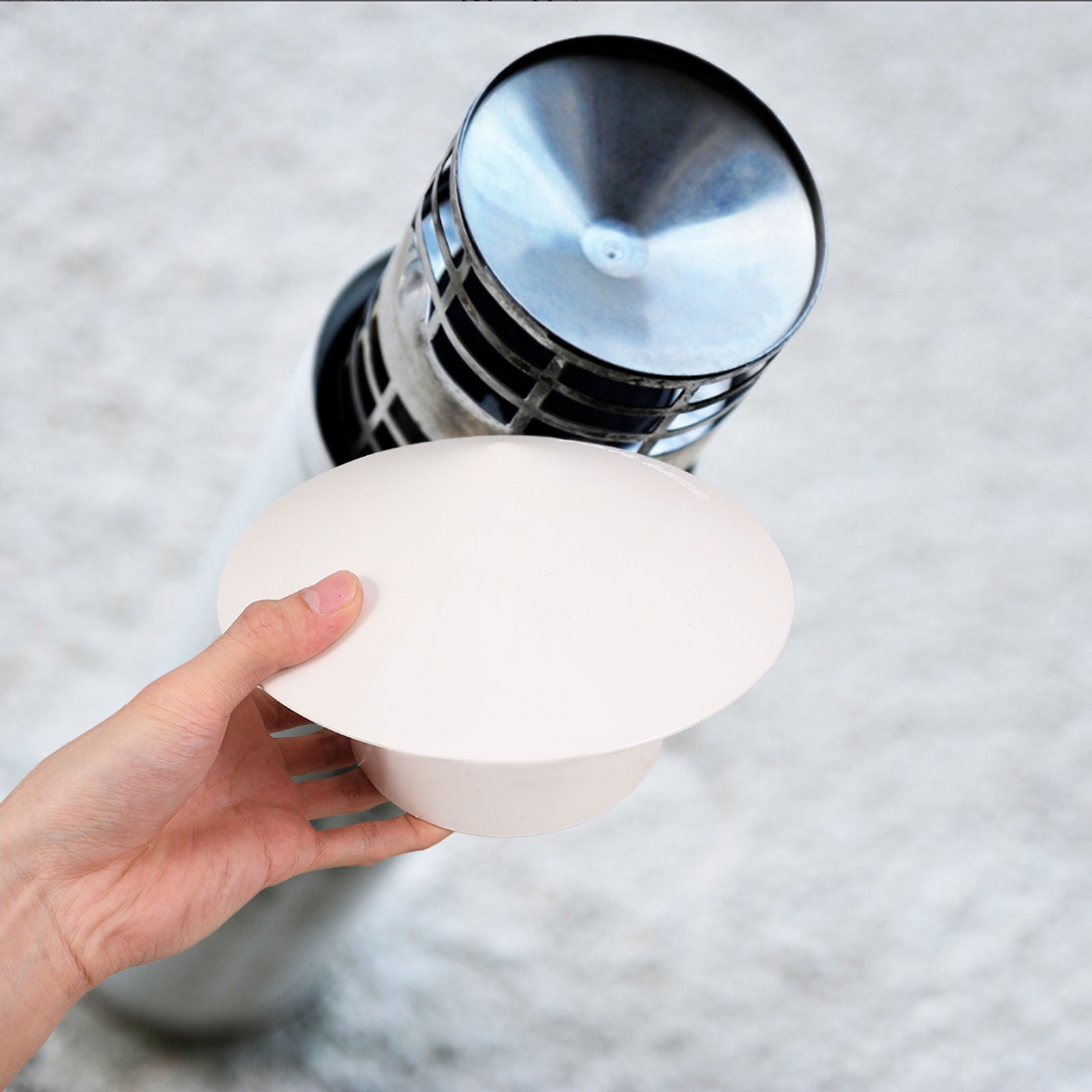 WHAMVOX Chimney Cap Roof Vent Cap Flue Chimney Cover Chimney Rainproof ...