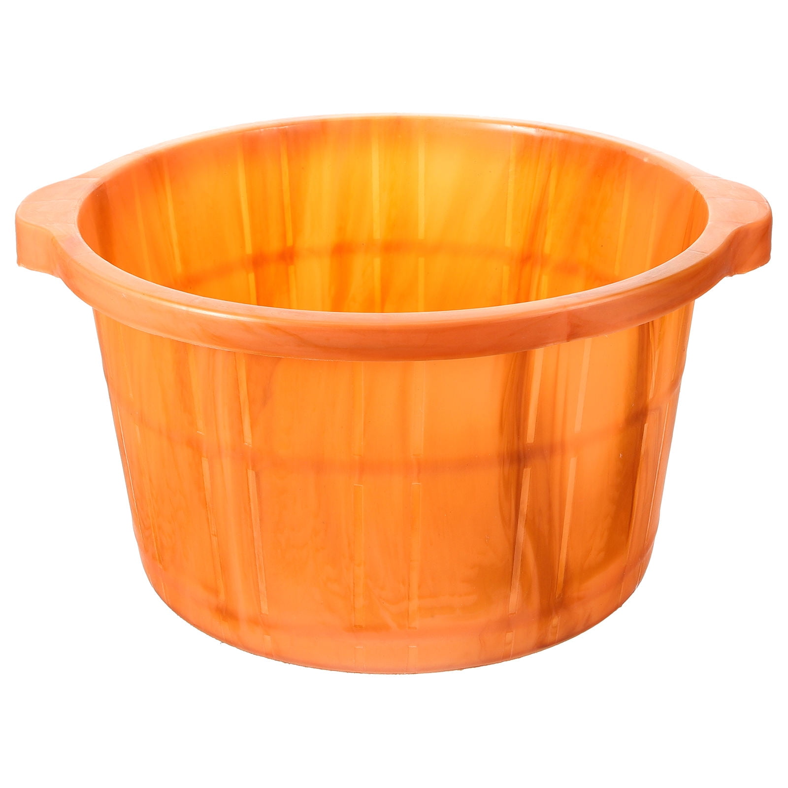 WHAMVOX Chocolate Plastic Foot Spa Basin with Wood Grain for Home Use ...