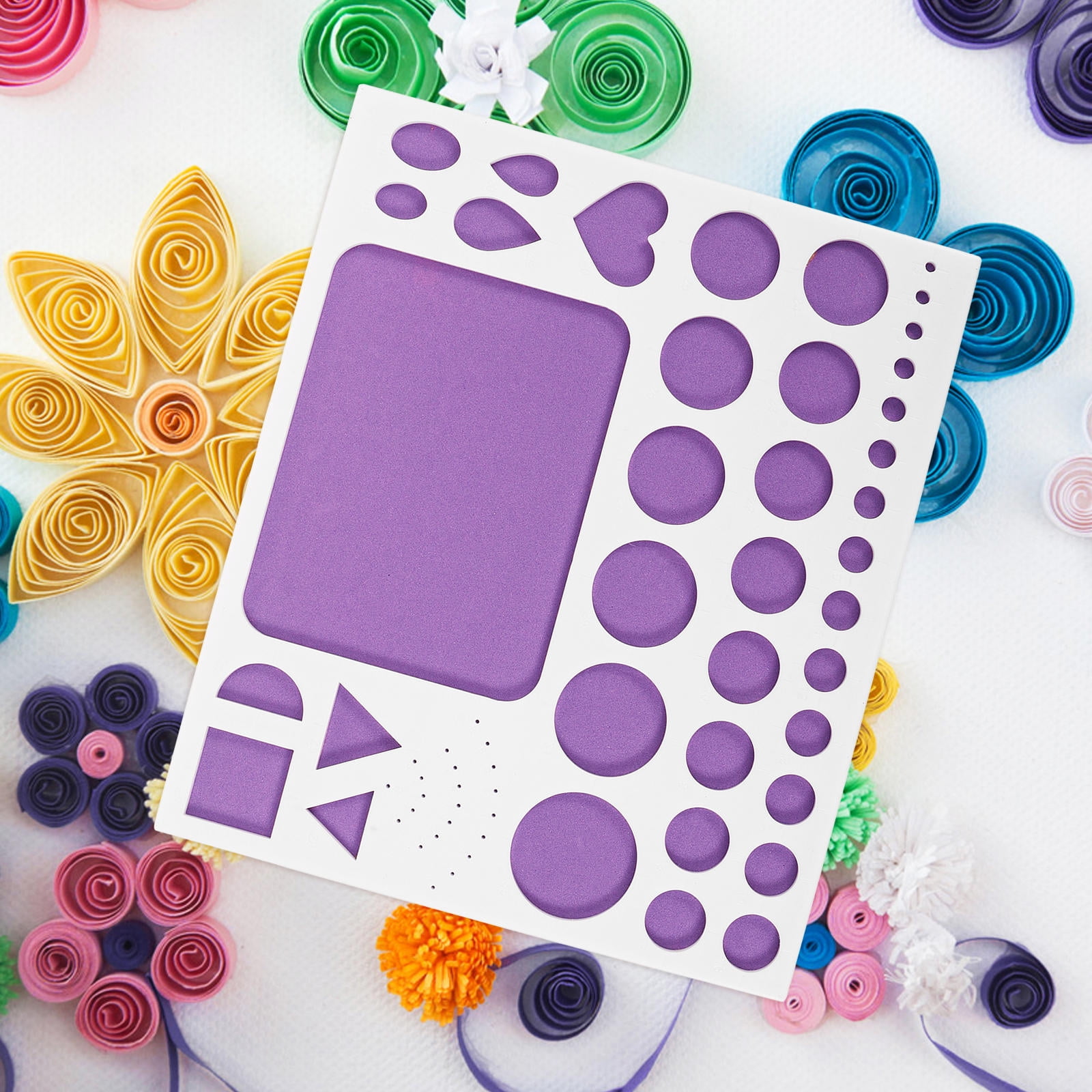 WHAMVOX Circle Template Board Paper Quilling Mold Mould Template Board ...