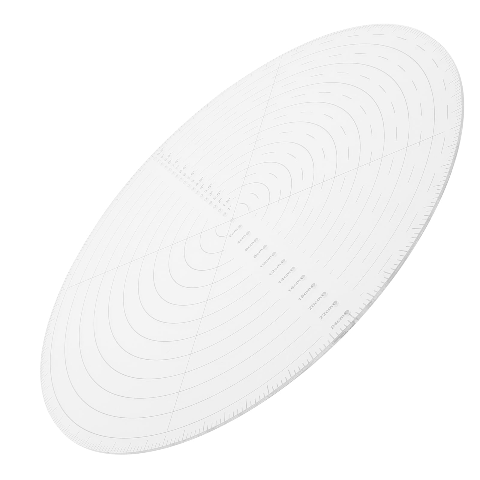 WHAMVOX Clear 10in Round Center Finder Ruler For Quilting And Sewing ...