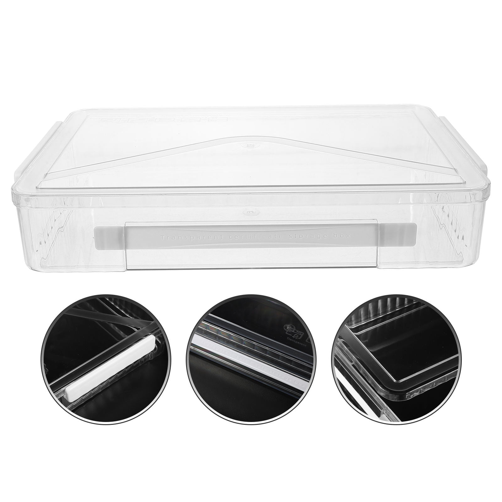 WHAMVOX Clear Clear Storage Box Flag Display Storage Box Medal Badge ...