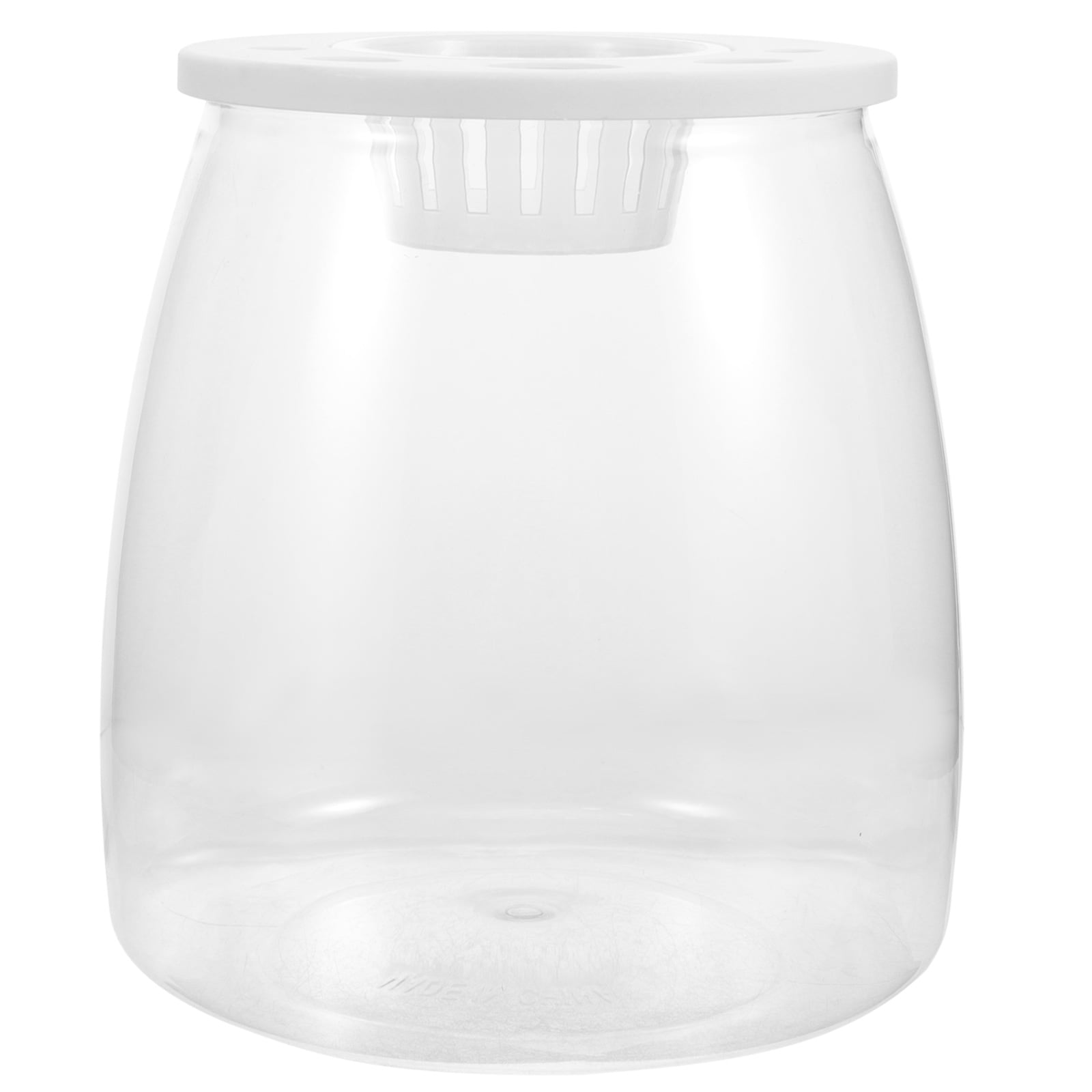 WHAMVOX Clear Fish Bowl Plastic Round Aquarium Transparent Small ...