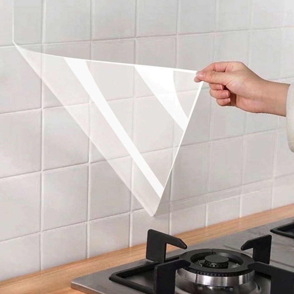 WHAMVOX Clear OilProof Wall Protector for Kitchen Decor SelfAdhesive ...