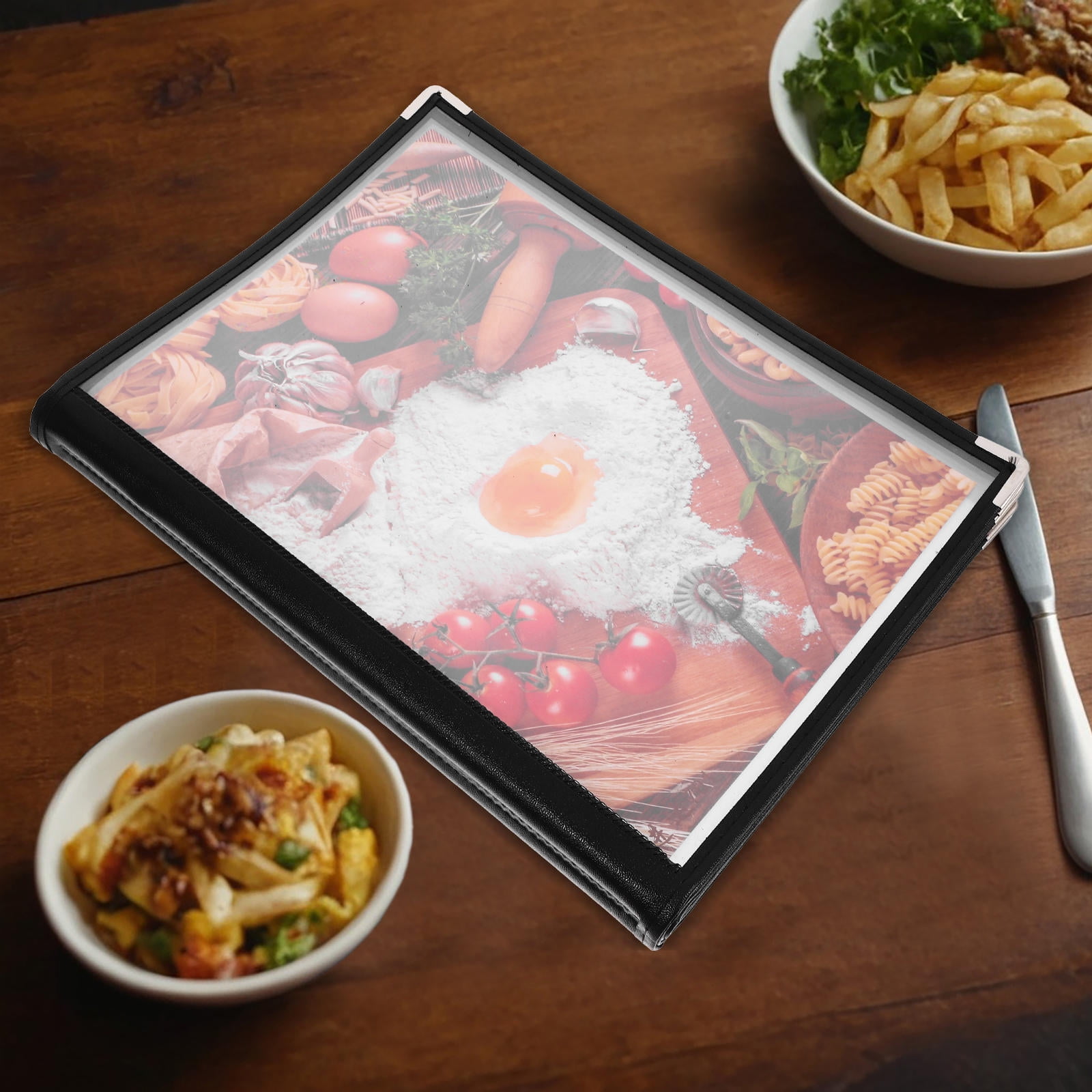 WHAMVOX Clear Pvc Menu Folder For Restaurants 24 Sides Bar Restaurant ...