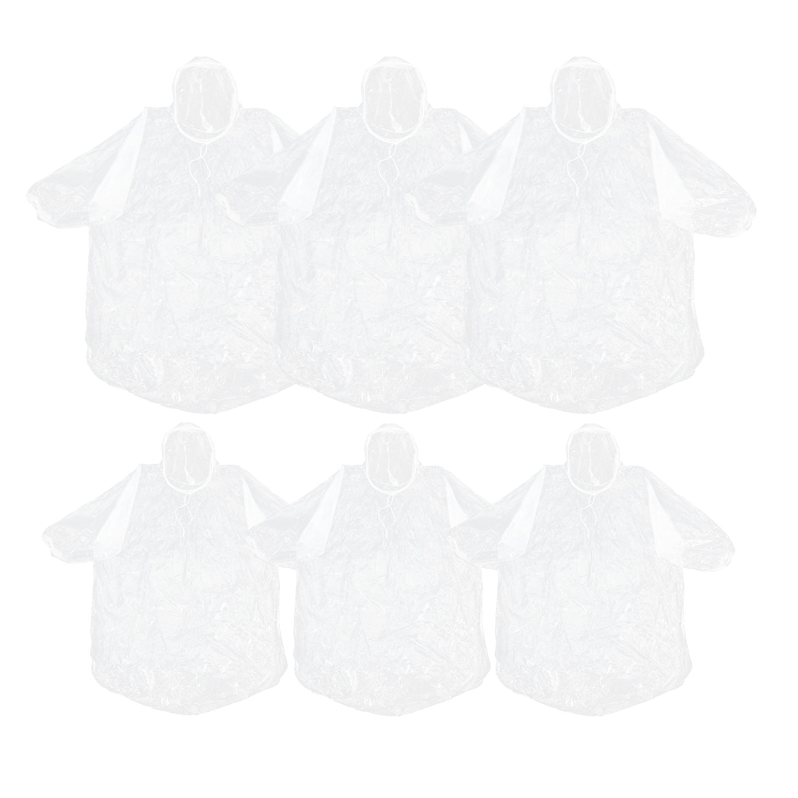 WHAMVOX Clear Raincoat with Hood Simple Adult Travel Baby Transparent ...