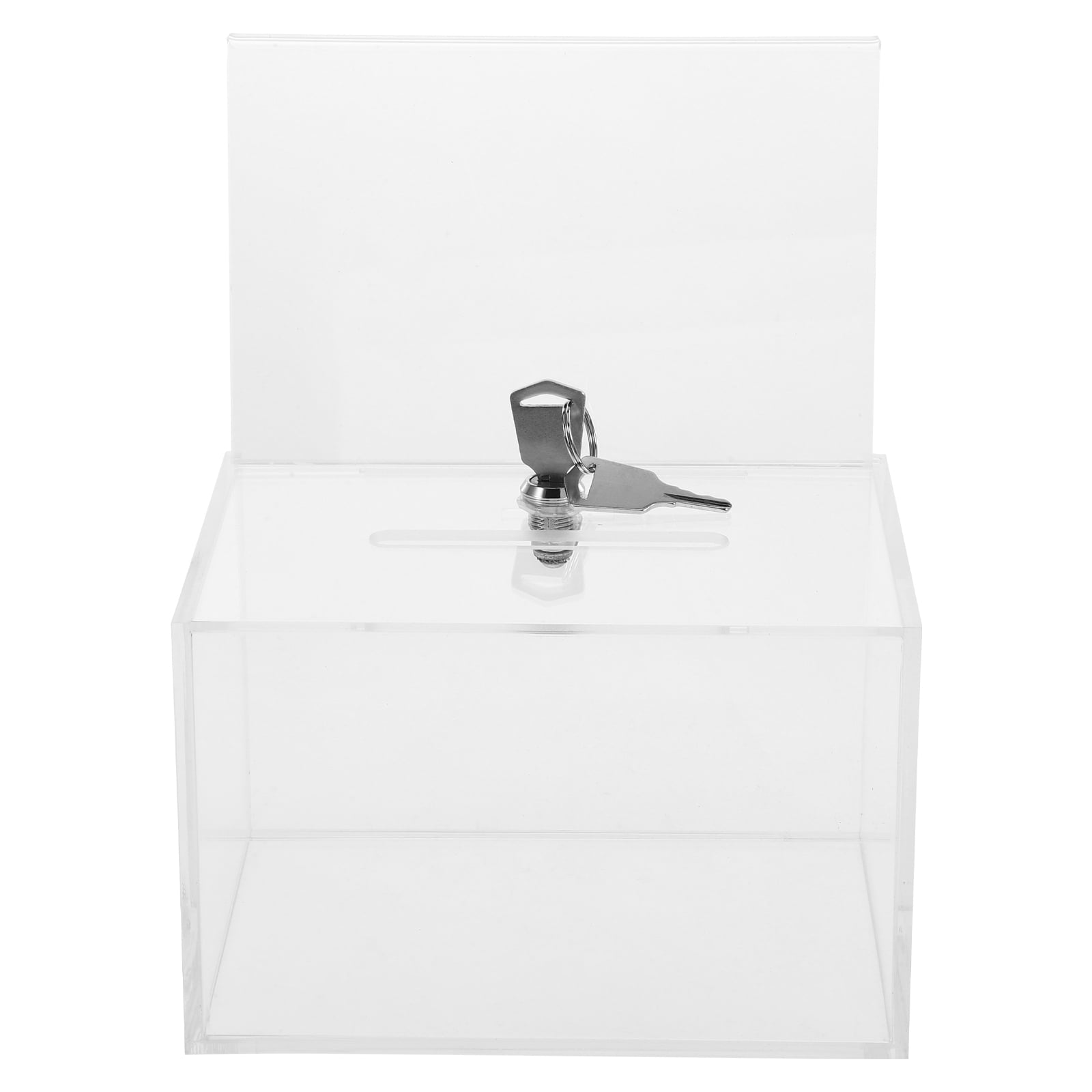 WHAMVOX Clear Suggestion Box Ballot Box Donation Box With Keys Ballot ...
