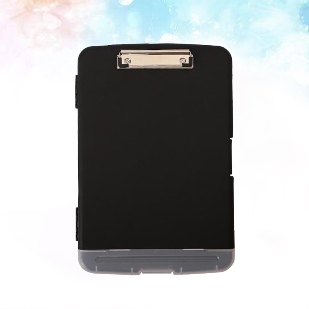 WHAMVOX Clipboards Waterproof Paper Storage Box Paper Holder Black ...