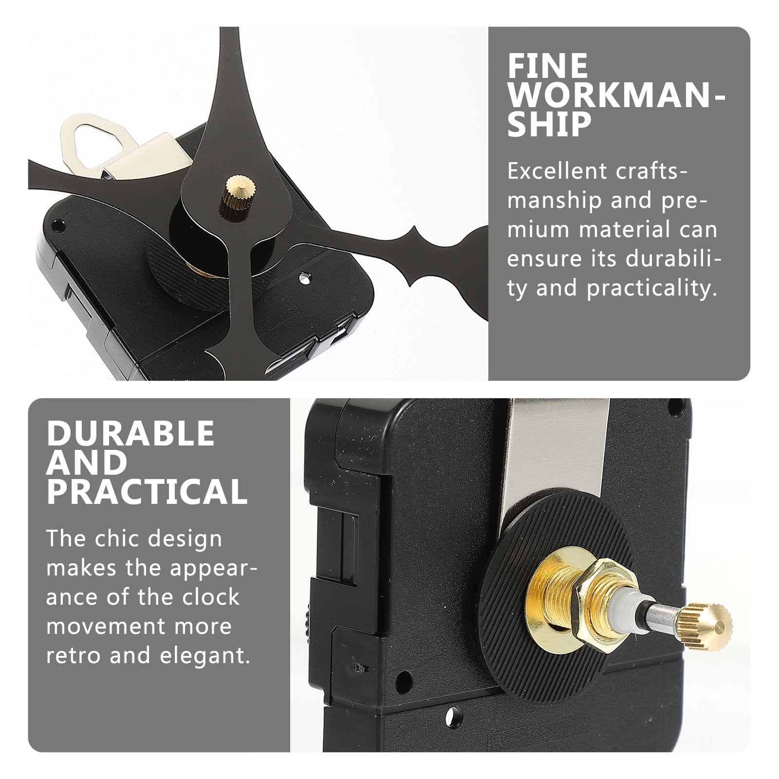 WHAMVOX Clock Hands Set 1 Set in Shovel Shape for Home Hanging Clocks ...