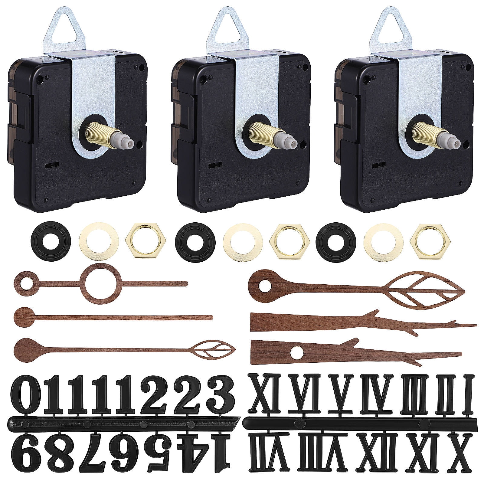 WHAMVOX Clock Mechanism Kit with Hands and Motor for Clock Use Made of ...