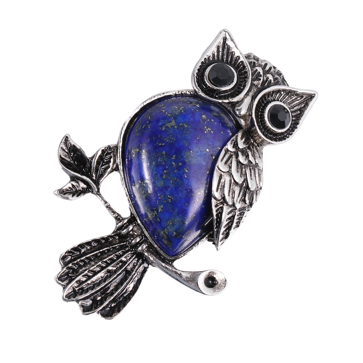 HOOWIFFY Scarf Pin Owl Shape Brooch Elegant Crystal Decoration for ...