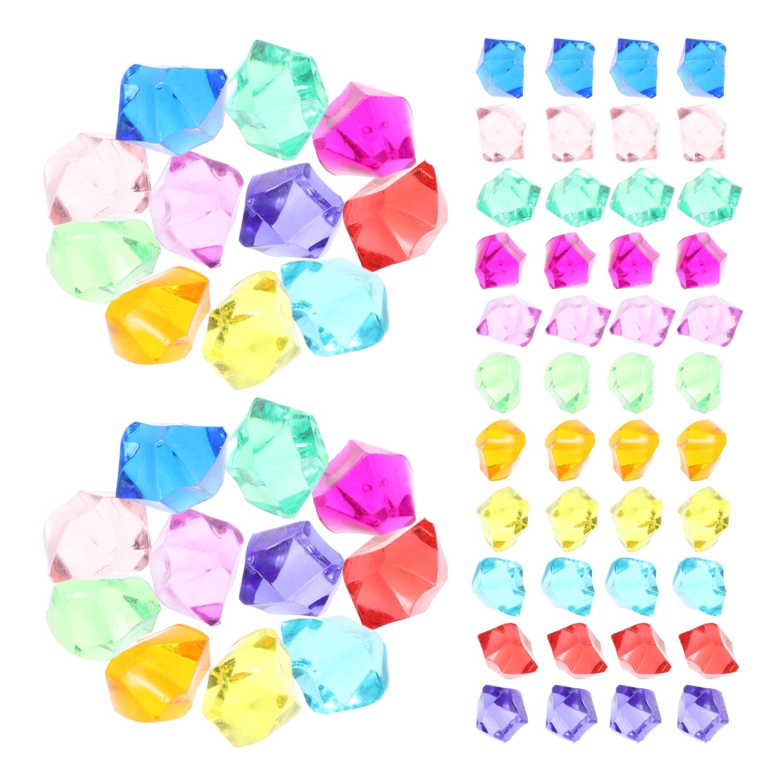 WHAMVOX Colorful Fake Gemstones for Vase Filler Decor Assorted Color ...