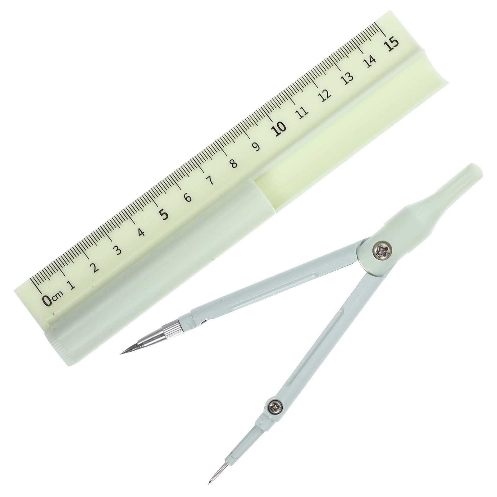 WHAMVOX Compact and Portable Compass Drawing Set with Pen and Ruler ...