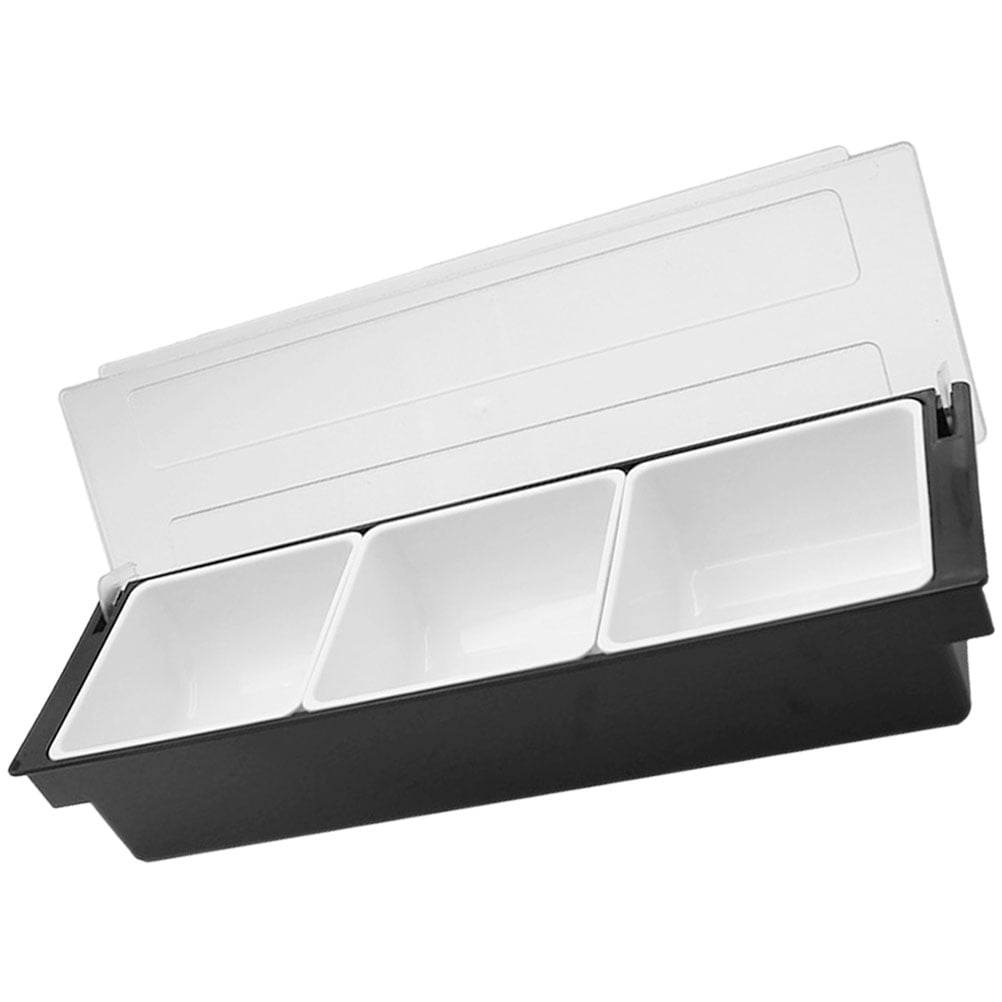WHAMVOX Compartment Container Bar Fruit Dispenser Cocktail Garnish Tray ...