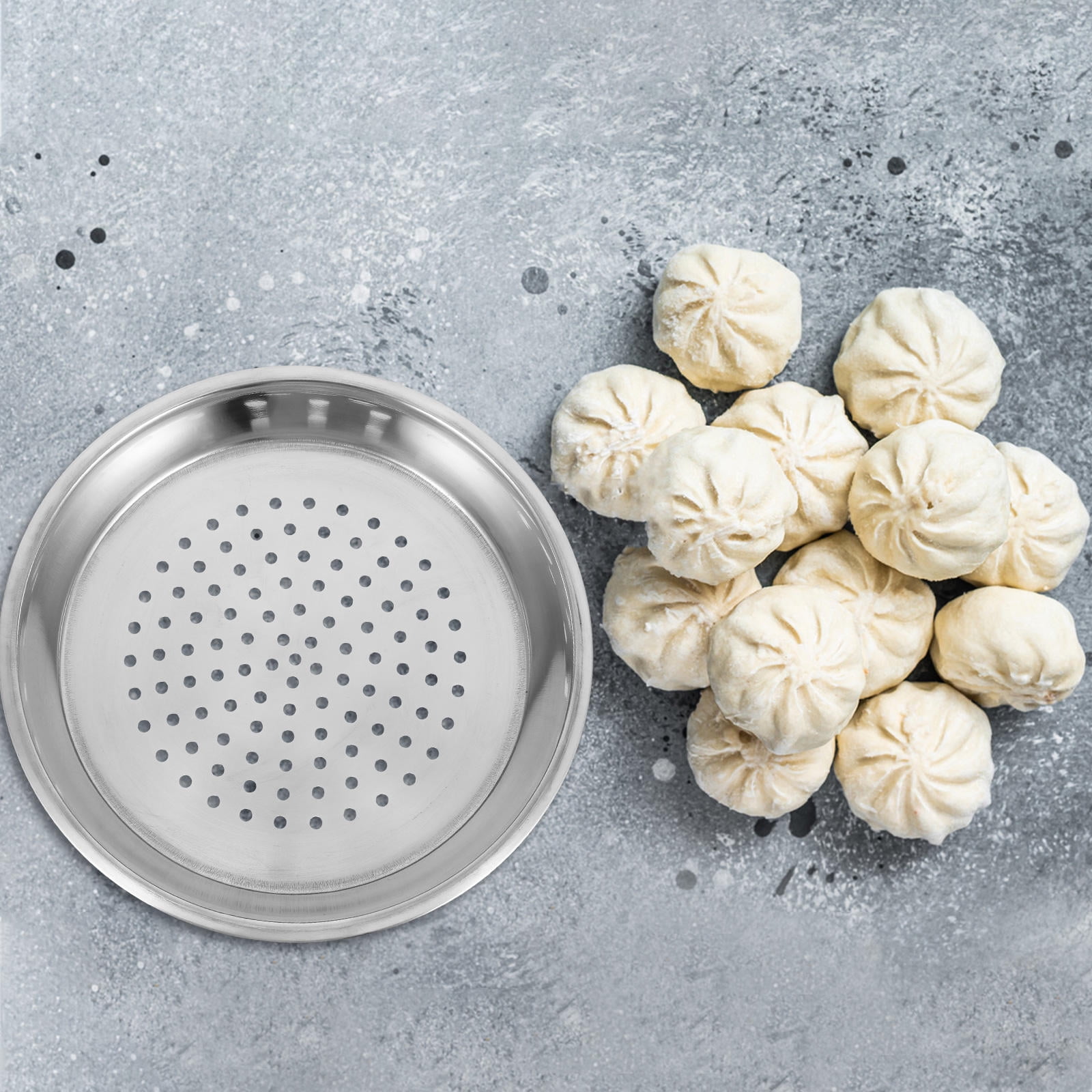 WHAMVOX Cooker Rack 30 cm Stainless Steel Steamer Tray Buns Dumpling ...