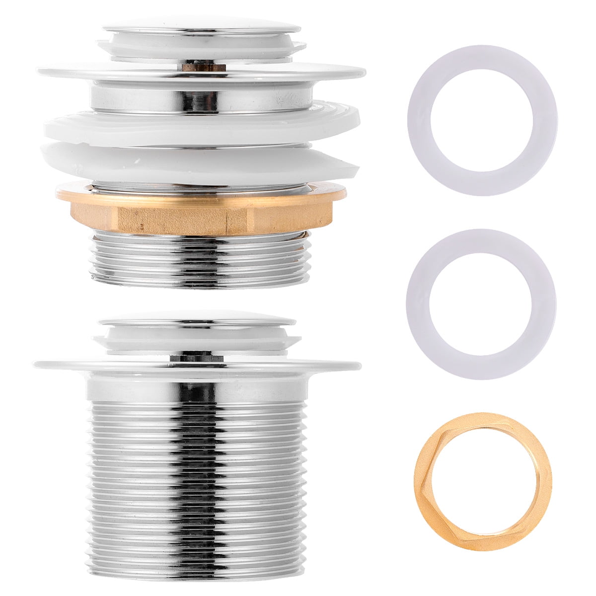 WHAMVOX Copper Bathtub Drainer with Popup Design for Drain Control ...