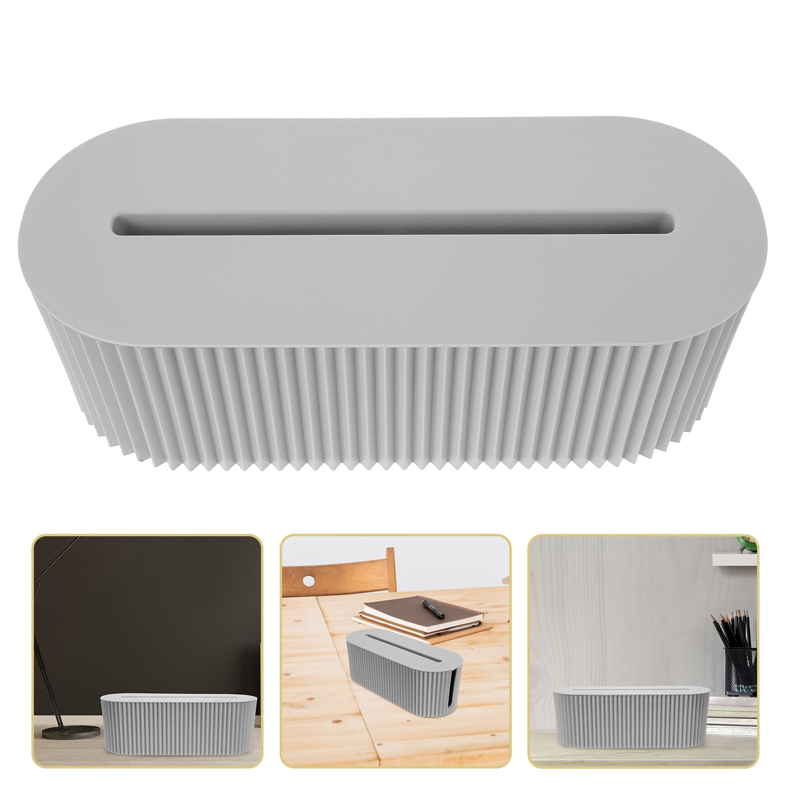 WHAMVOX Cord Management Box Cord Organizer Box Wires Storage Box Cable ...