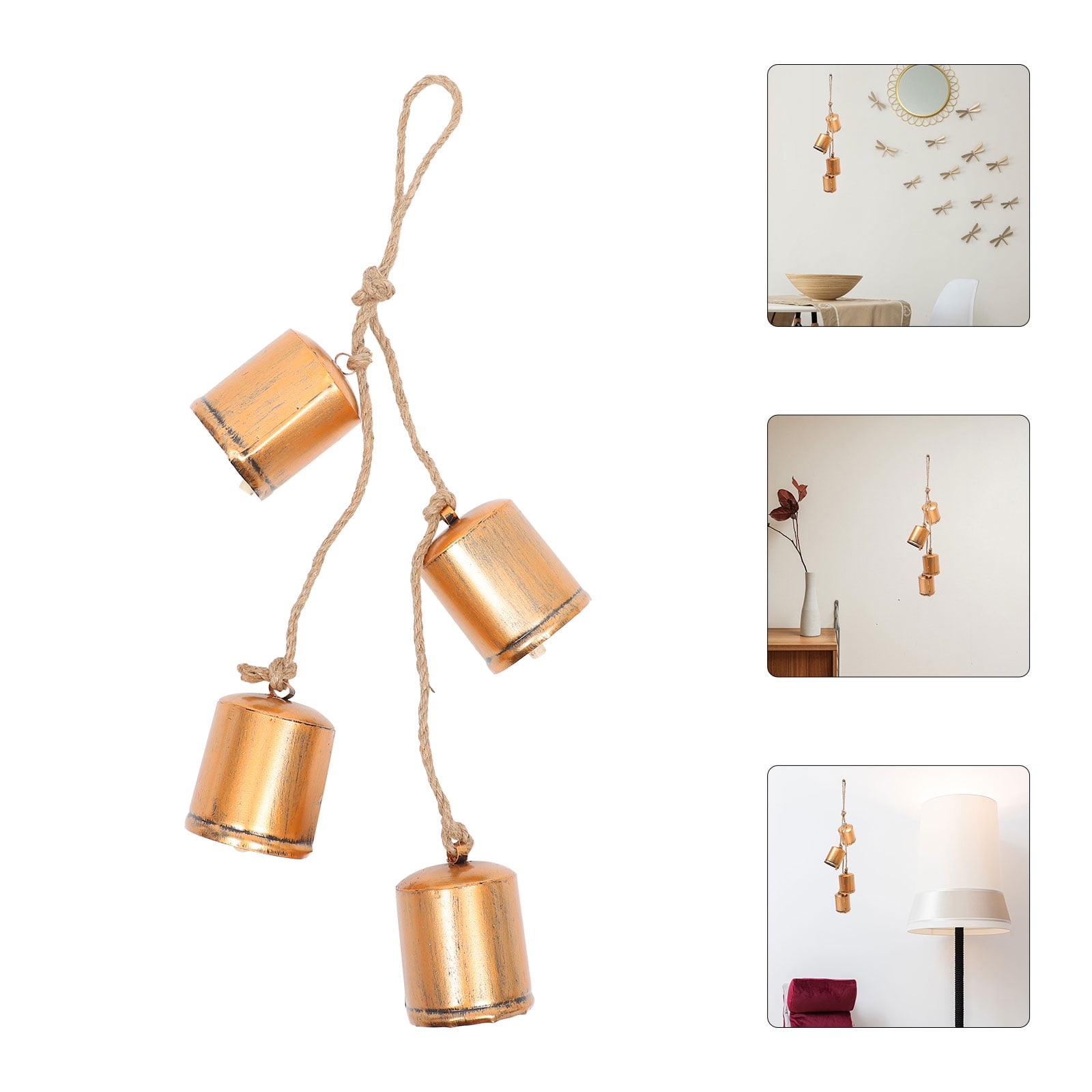 WHAMVOX Cow Bell Wind Chime Outside Metal Bell Chime Hanging Cow Bell ...