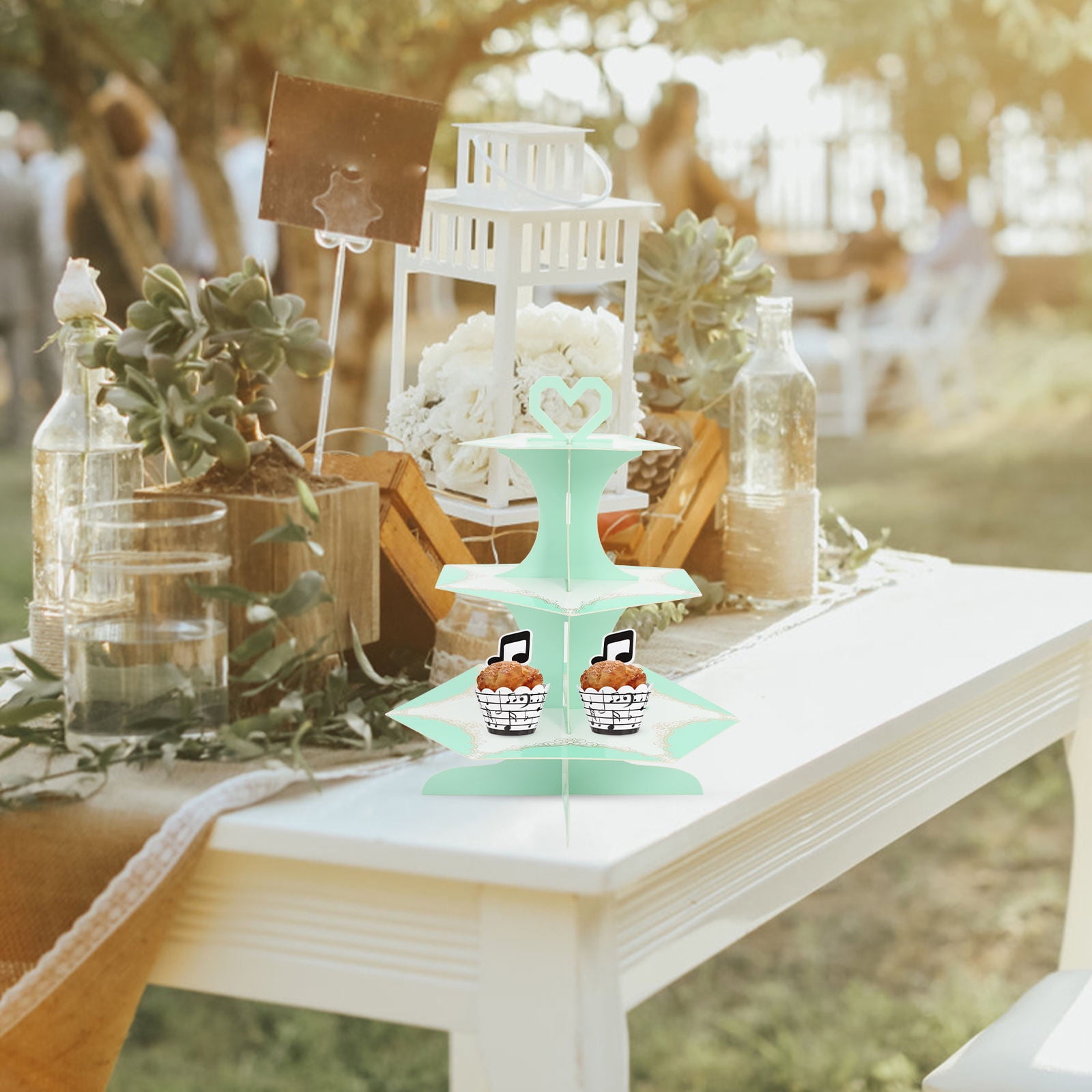 WHAMVOX Cupcake Display Stand Cake Stand Tiered Cake Display Stand Cup ...