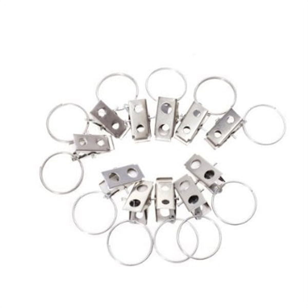 WHAMVOX Curtain Rod Clip Rings Drapery Clips 20pcs - Walmart.com