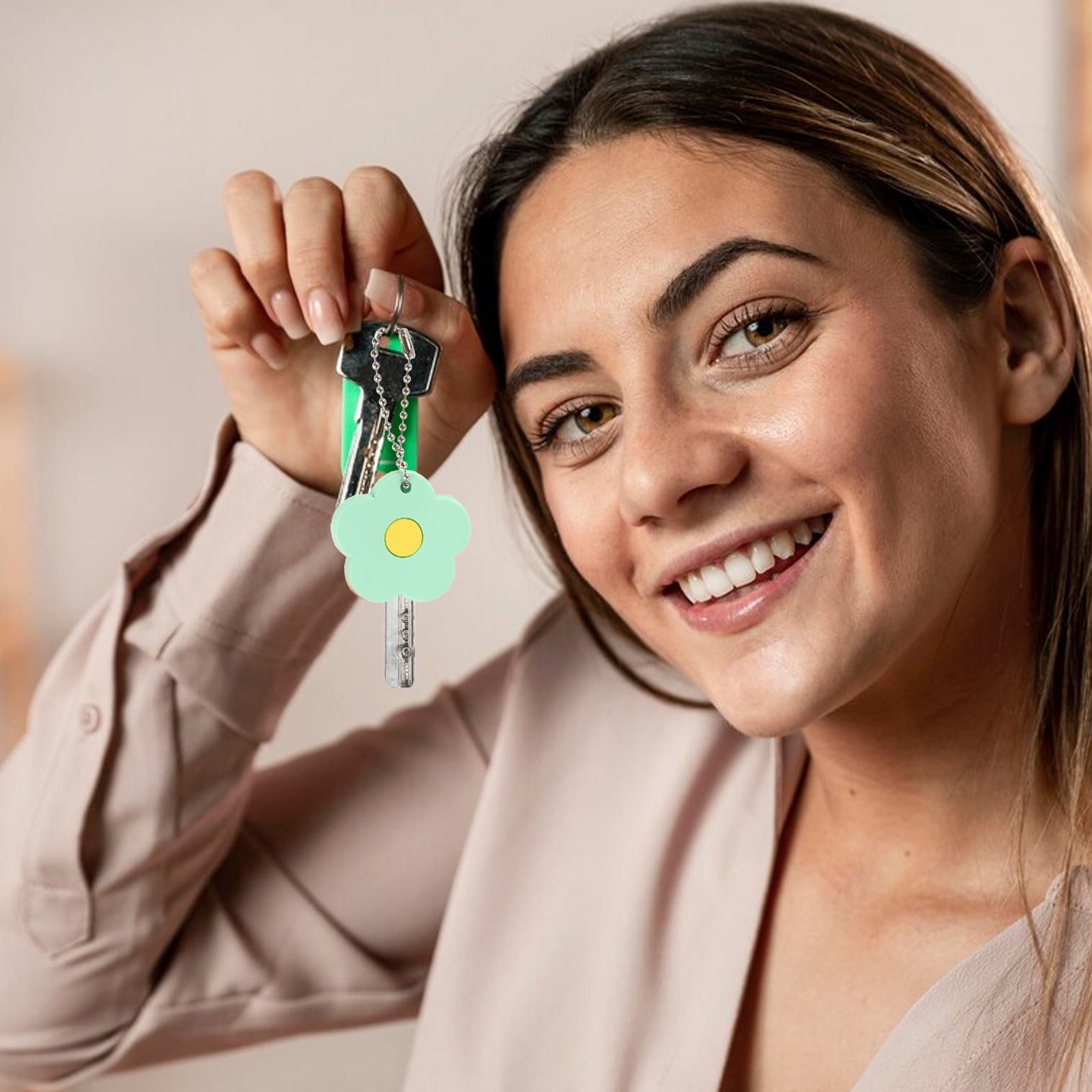 WHAMVOX Cute Flower Shaped Key Covers PVC Material Assorted Color for ...