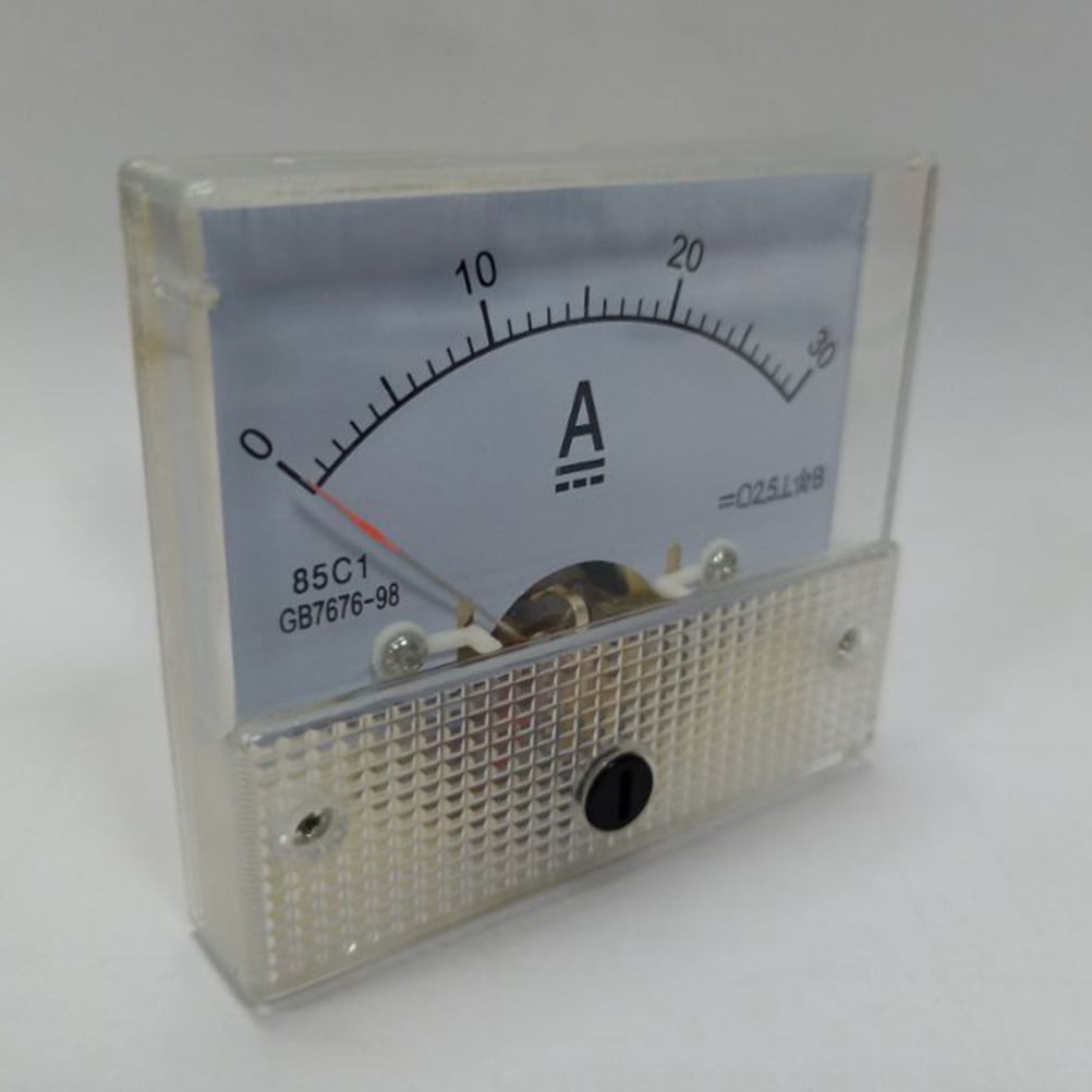 WHAMVOX DC 30A Voltmeter Pointer Head Analog Panel Meter for Power ...