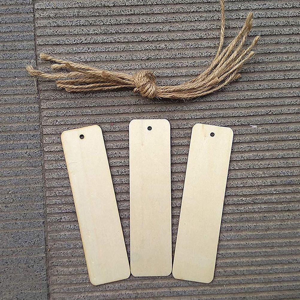 WHAMVOX DIY Bookmark Blanks for Creative Projects Beige Plastic Ready ...