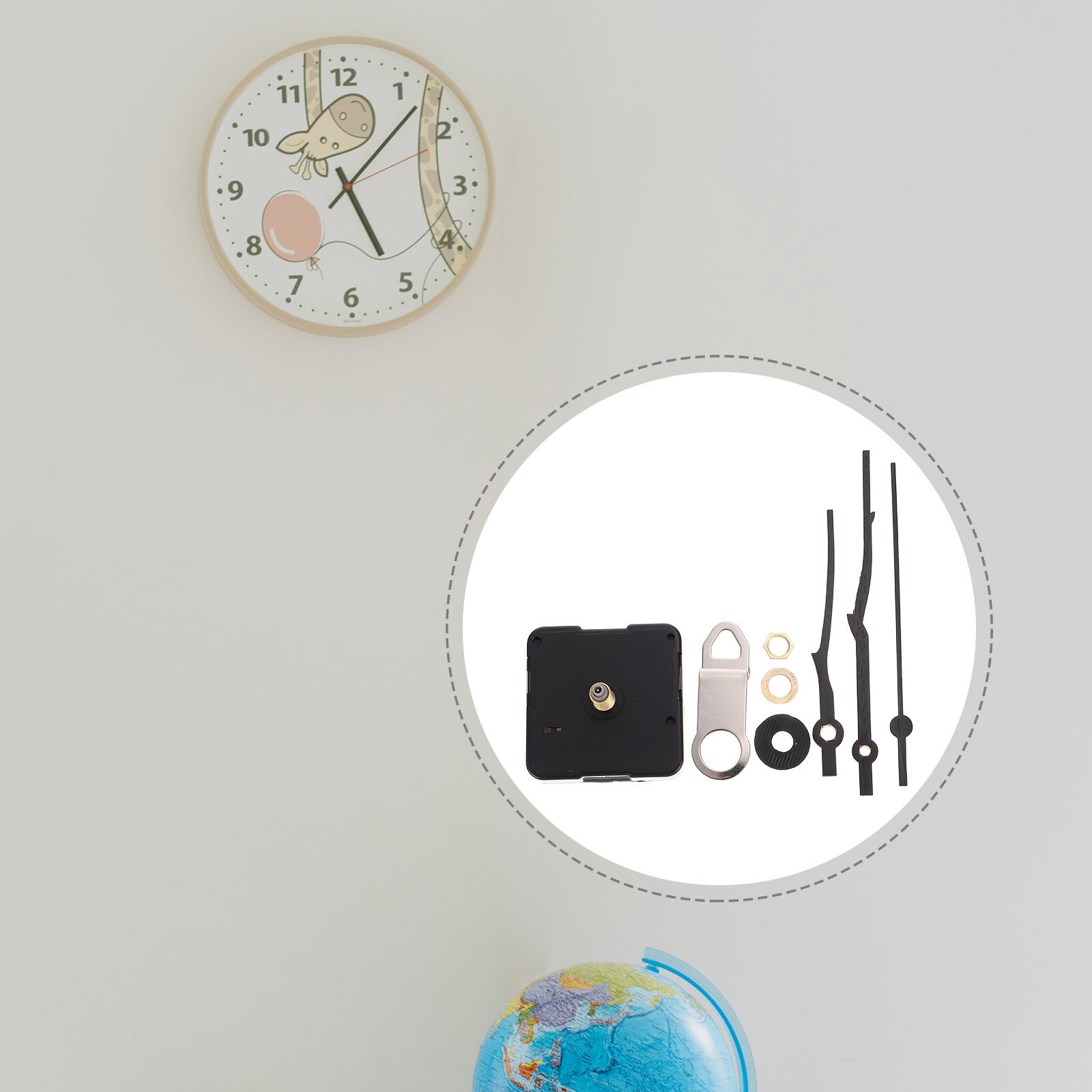 WHAMVOX DIY Clock Kit with Battery Operated Clock Movement and Hands ...