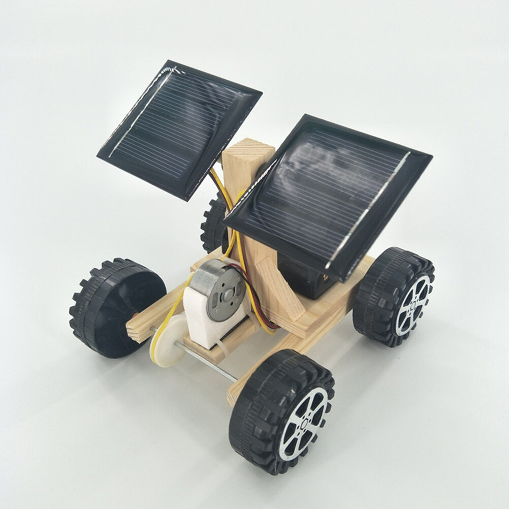 WHAMVOX DIY Lunar Rover Toy Solar Powered Space Rover Model Toy ...