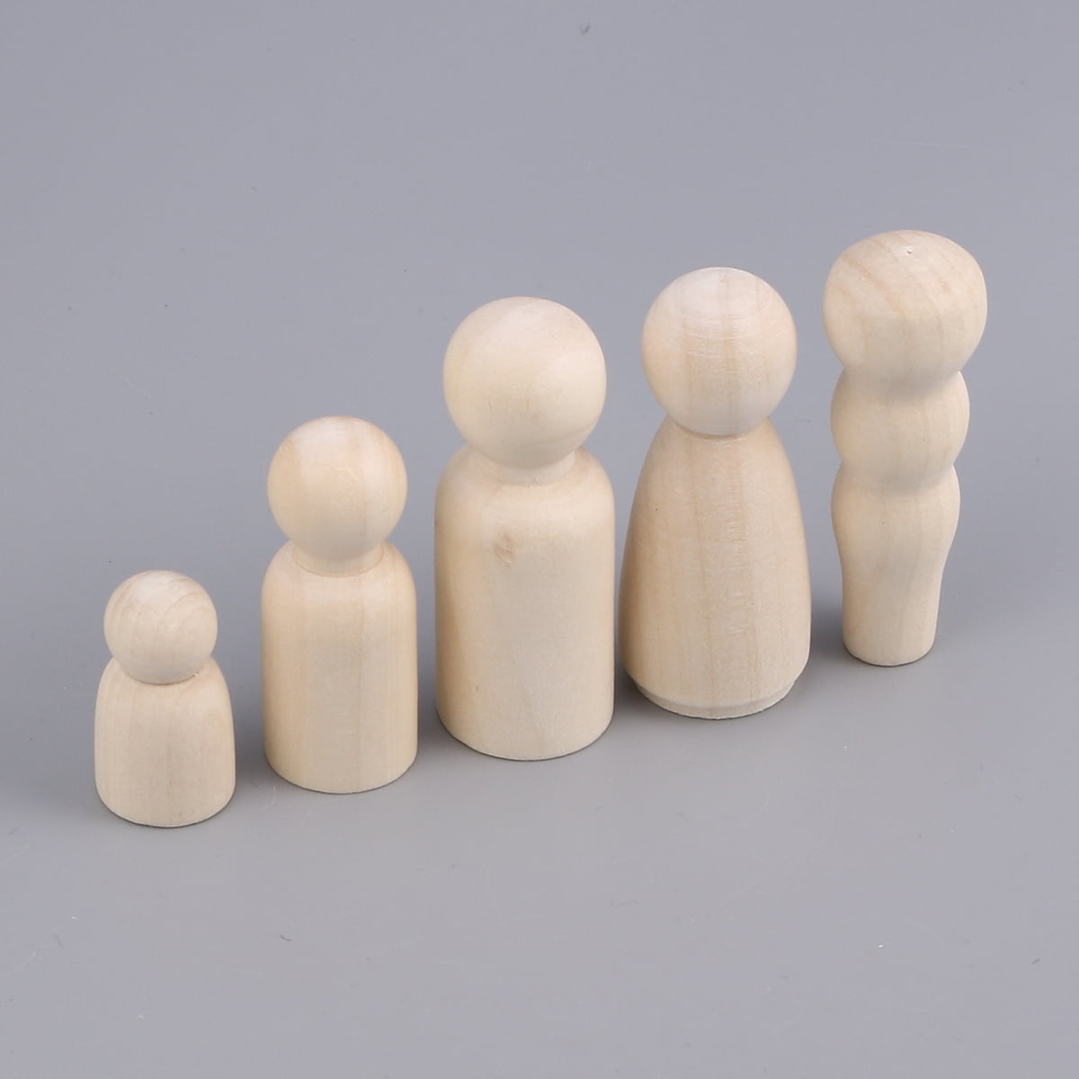 WHAMVOX DIY Painted Dolls for Kids Playing Made of Plastic Light Yellow ...