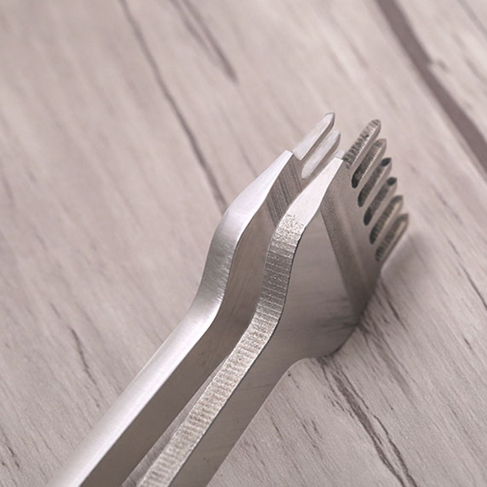 WHAMVOX DIY Prong Diamond Chisel Leather Craft Tool Hole Punch Set with ...