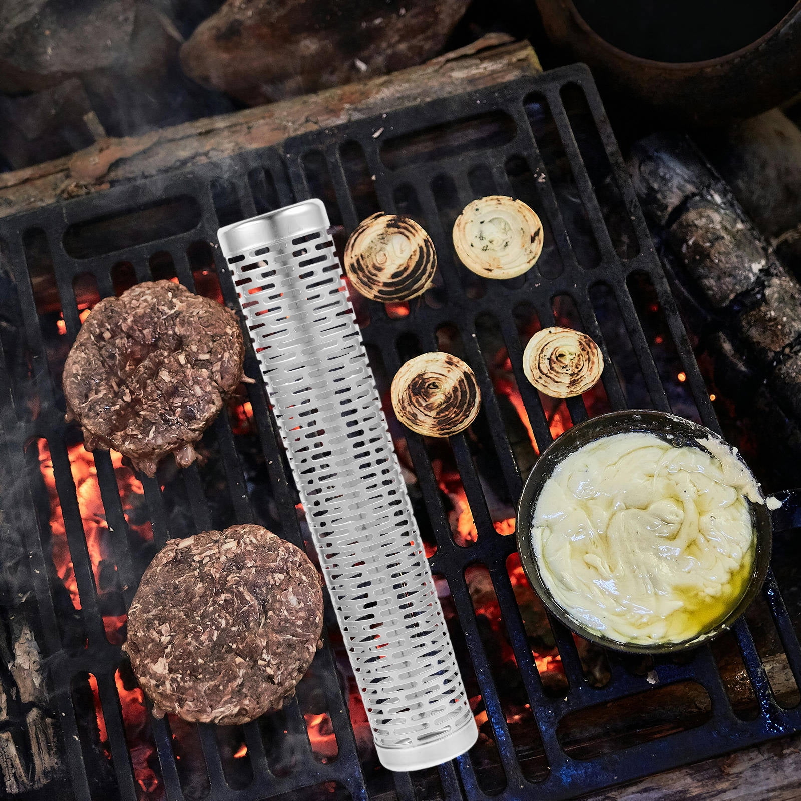 WHAMVOX Daily Use Smoke Tube Stainless Steel Grilling Tool Professional ...