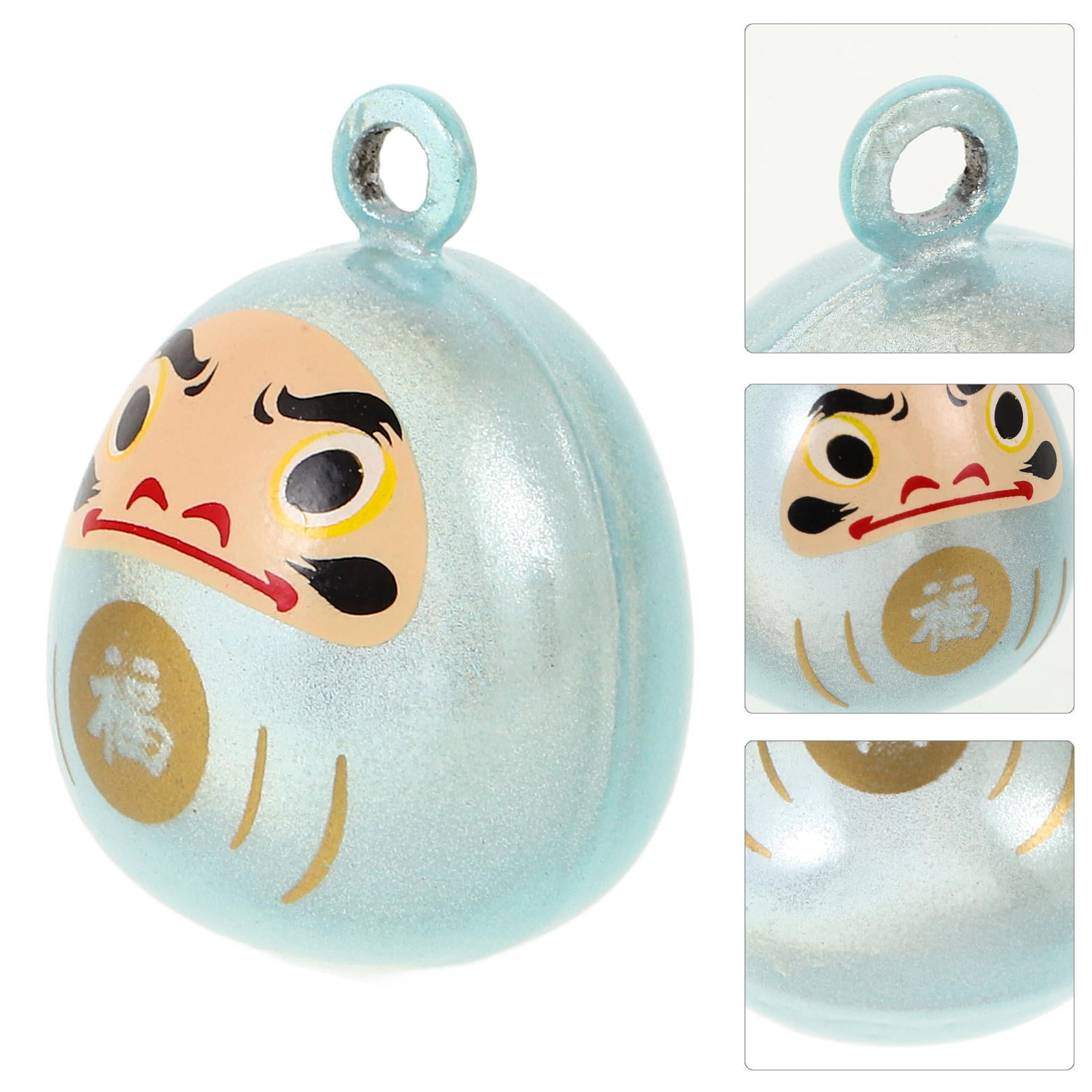 WHAMVOX Daruma Bell Japanese Style Antique Hanging Bell Charm Keychain ...
