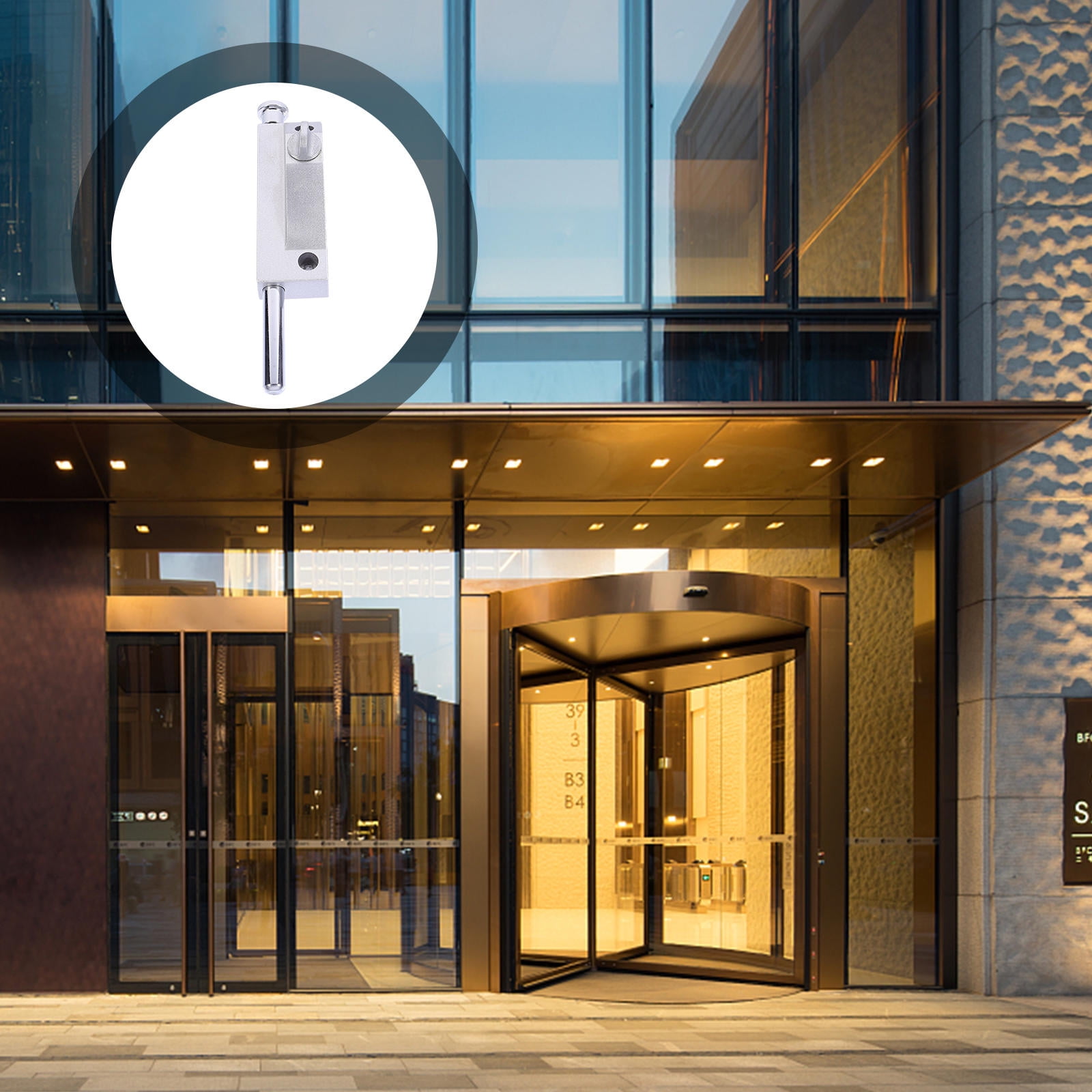 WHAMVOX Deadbolt Lock Security Sliding Door Bolts Doors Office Silver ...