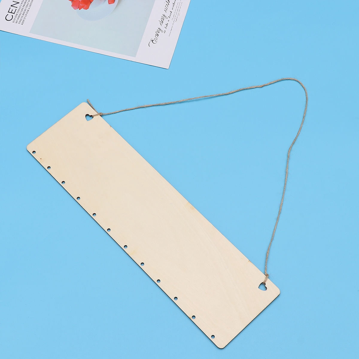 WHAMVOX Decorations Birthday Wooden Calendar Hanging Tag DIY - Walmart.com