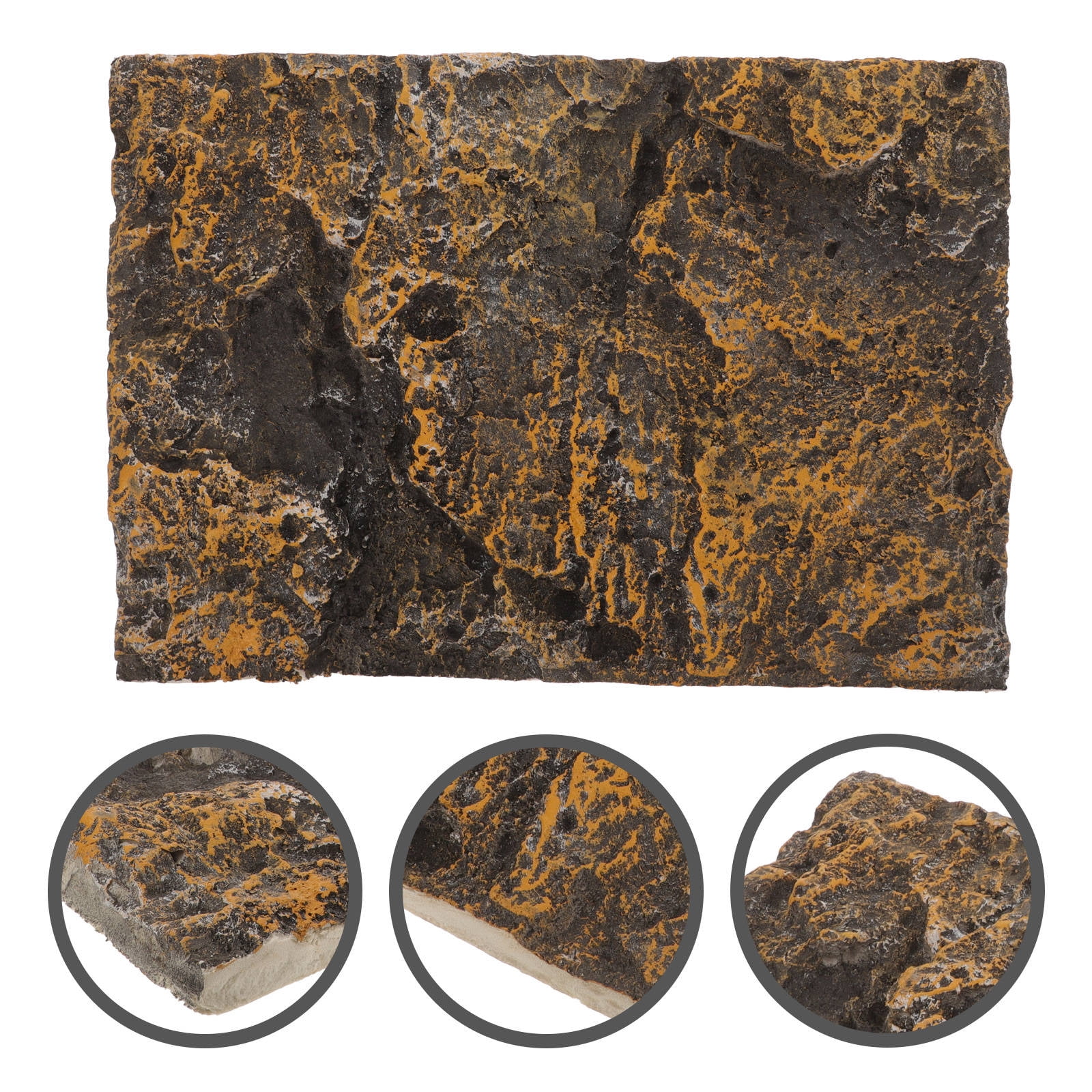 WHAMVOX Decorative Background Simulated Rock Backdrop for Reptile Tank ...