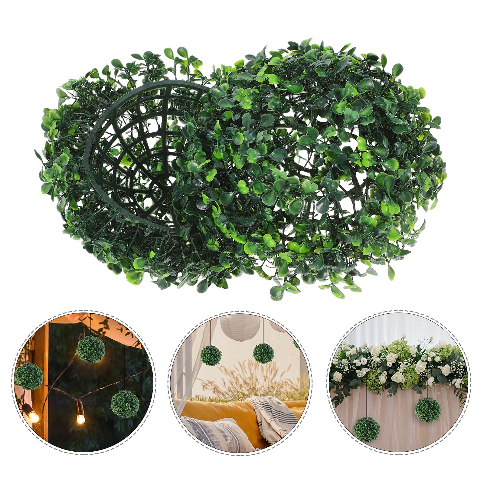 WHAMVOX Decorative Plant Spheres For Mall Ceiling Hanging Grass Balls ...