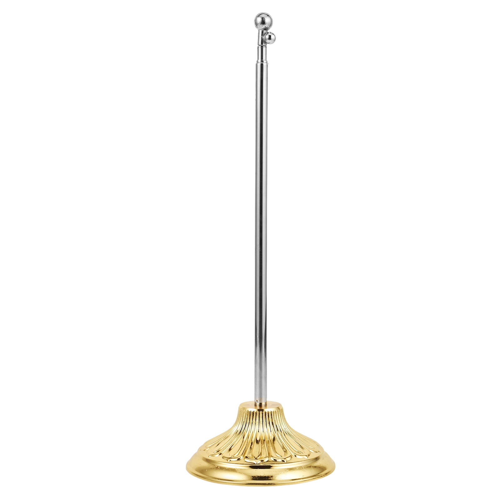HOOWIFFY Golden Stainless Steel Desktop Flag Stand for Home and Office ...
