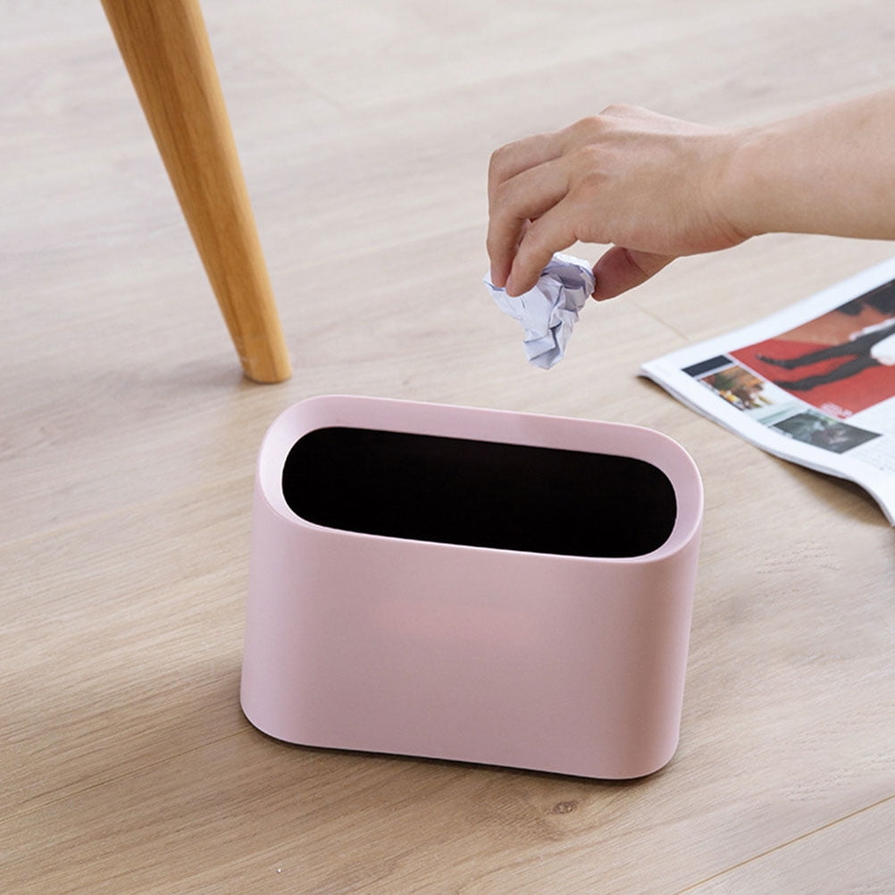 WHAMVOX Desktop Trash Can Mini Waste Container Office Table Garbage Can ...