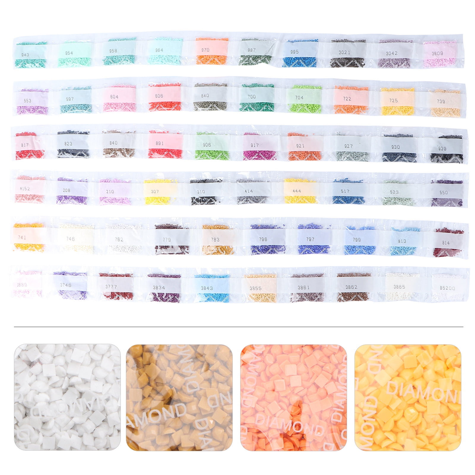 WHAMVOX Diamond Drawing Square Replacement Beads Drill Squares ...