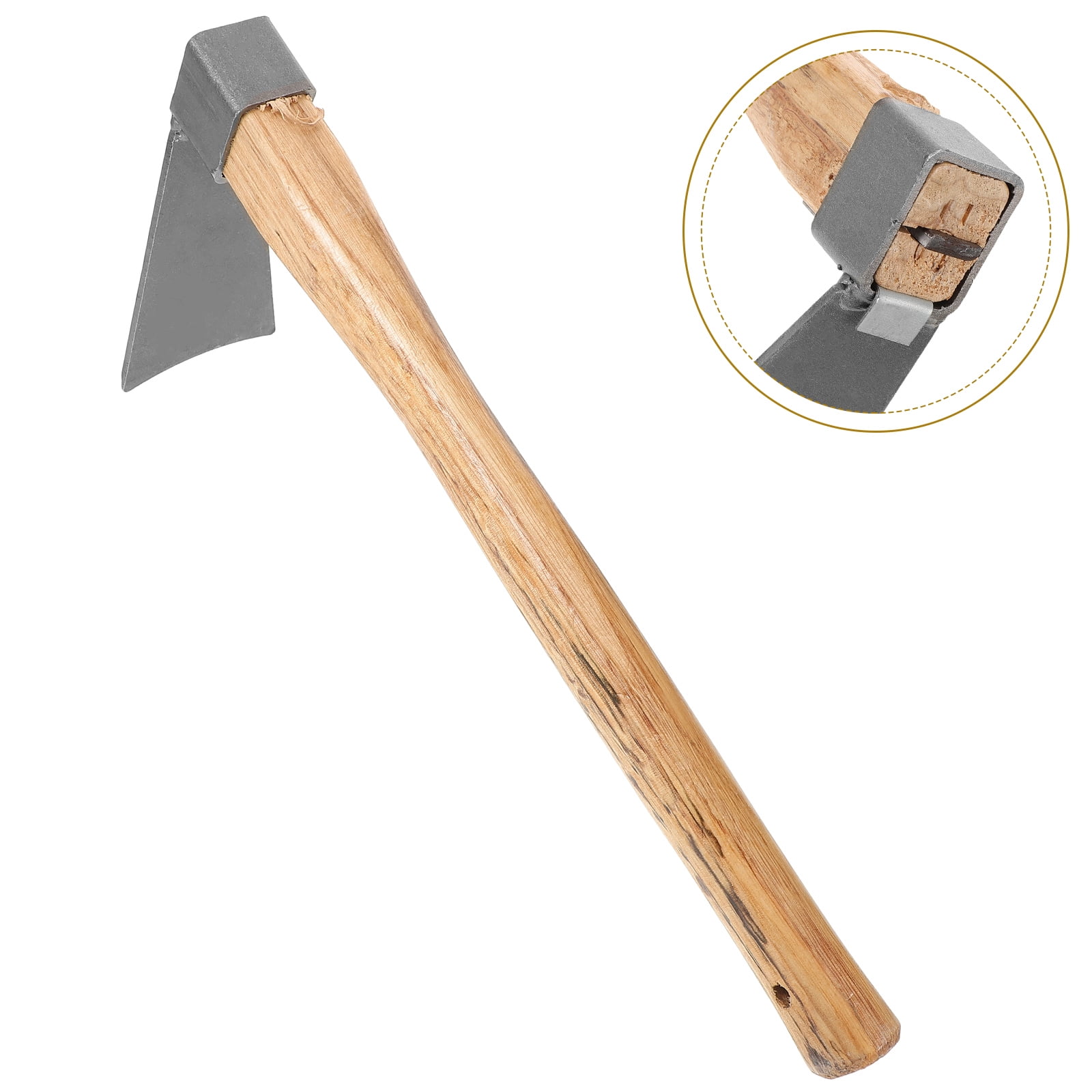 WHAMVOX Digging Hoe Wooden Handle Hoe Household Hoe Planting Hoe ...