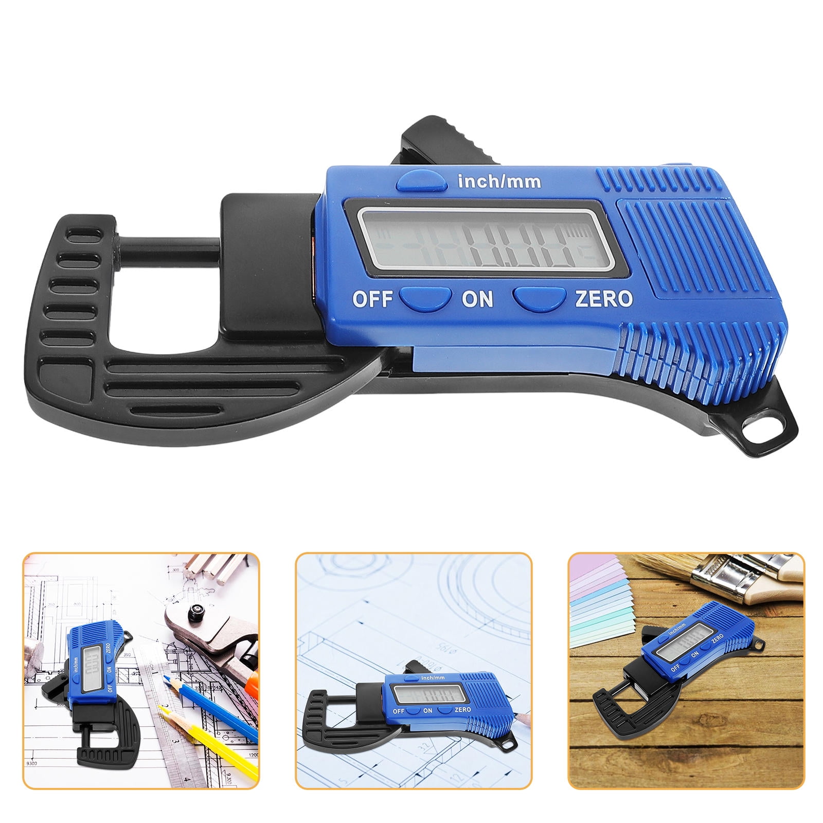 WHAMVOX Digital Micrometer Thickness Gauge Measuring Tool Mini Caliper ...